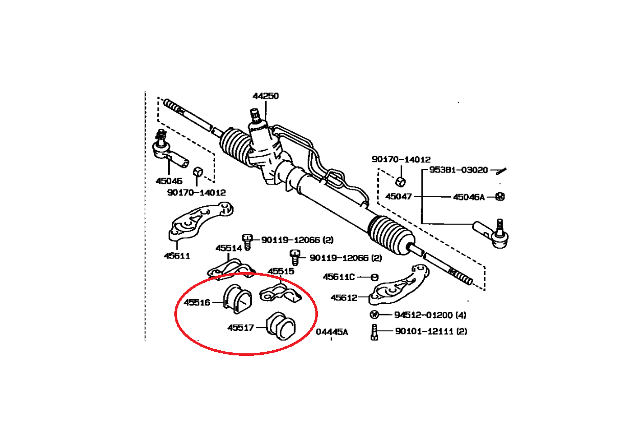 Steering Rack Mount Bush Kit for MX83 Cressida | JESS' BETTER PARTS