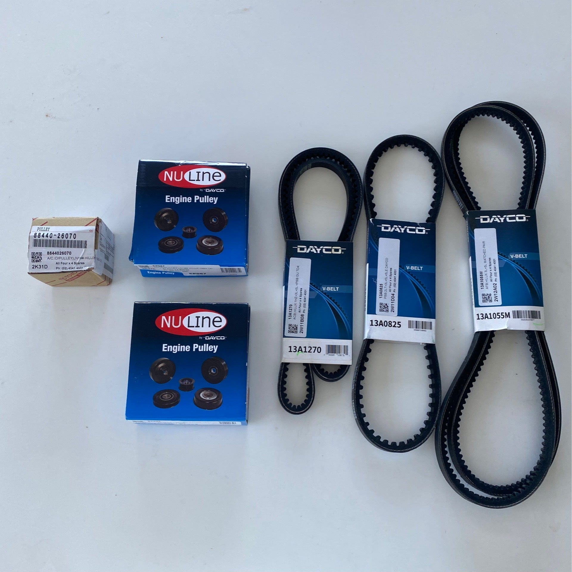 Complete Pulley & Belt Kit for 5LE Hilux | JESS' BETTER PARTS