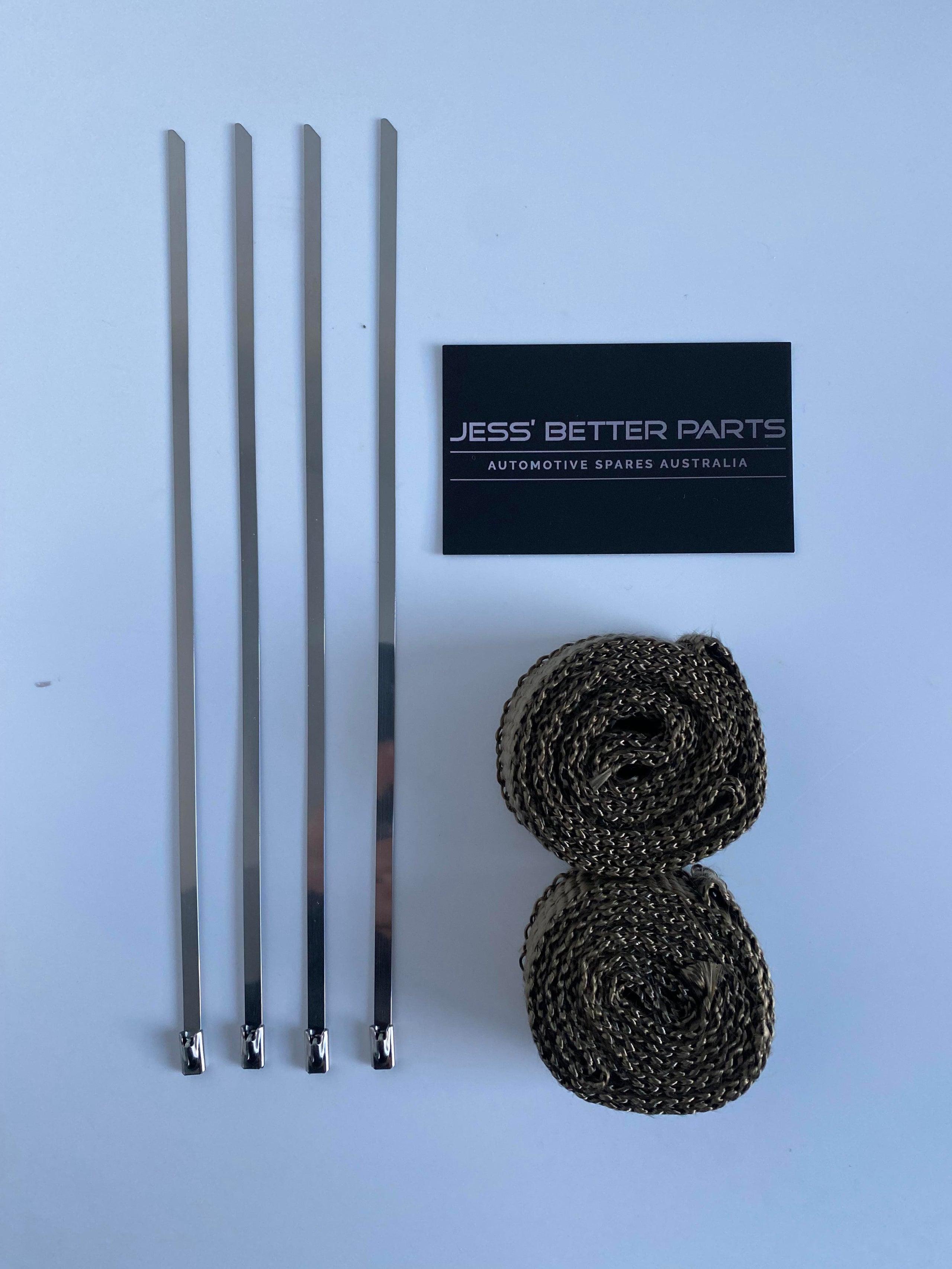 Titanium Exhaust Pipe Wrap Kit - Small Pipes | JESS' BETTER PARTS